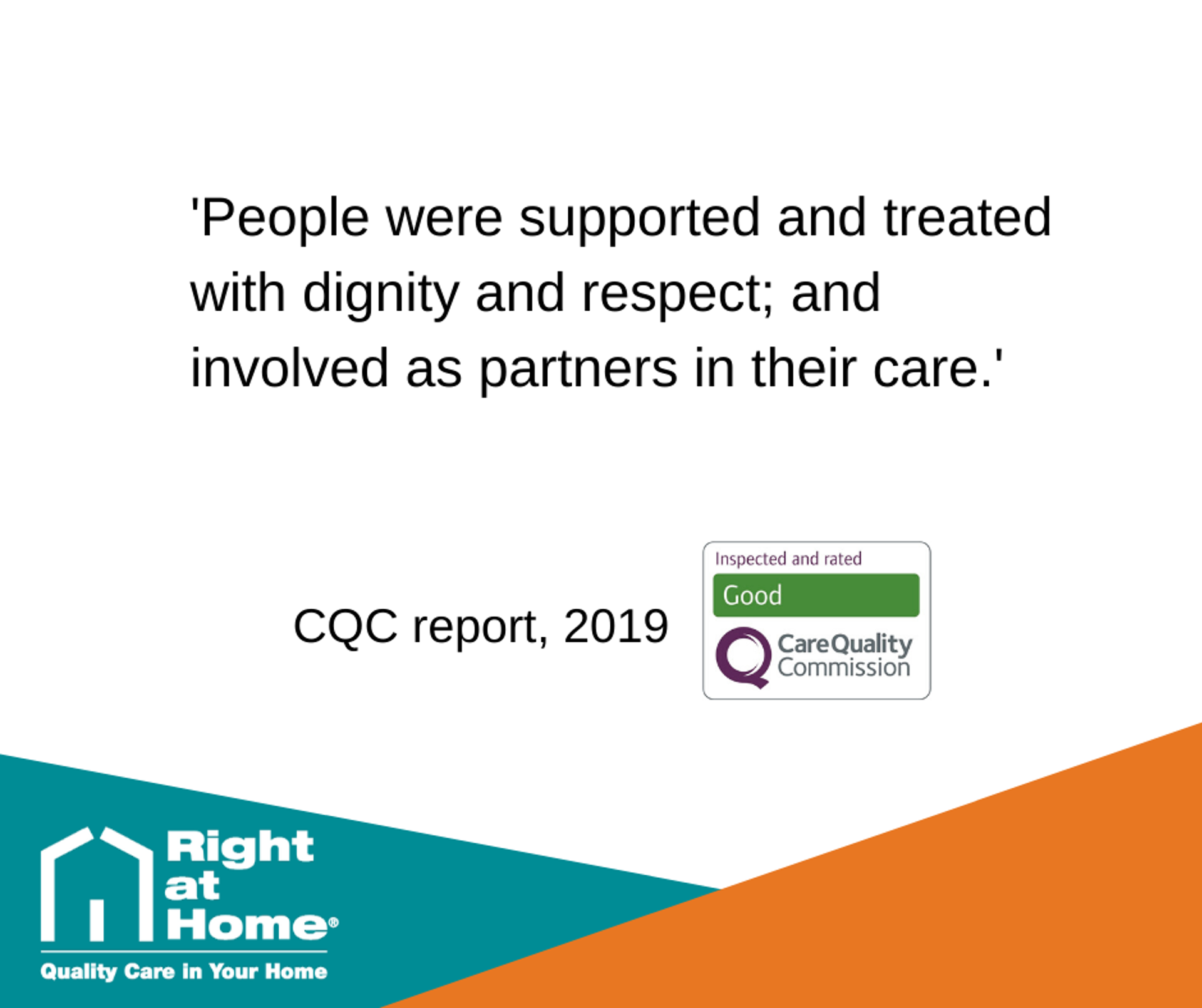 Extract 1 from our recent CQC Inspection Report | Right at Home